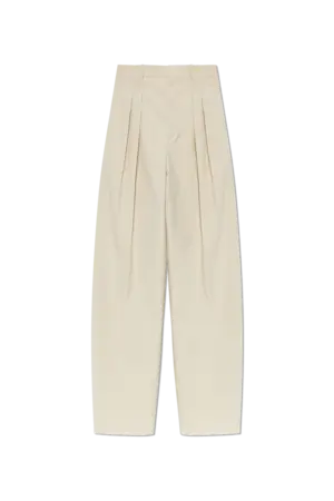 Bottega Veneta Wool Trousers With A Pinstripe Pattern