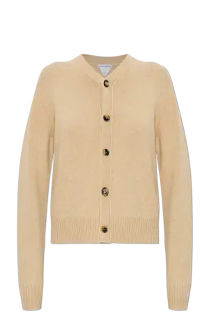 Bottega Veneta Cashmere Cardigan - Beige