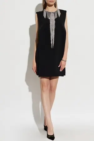 Sportmax Festoso Crystal Embellished Sleeveless Mini Dress