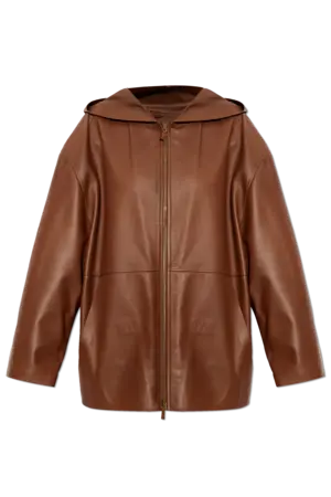Max Mara Leather Jacket 'acinoso - Brown