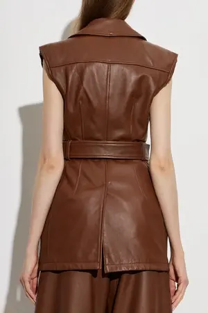 Sportmax Favella' Leather Vest