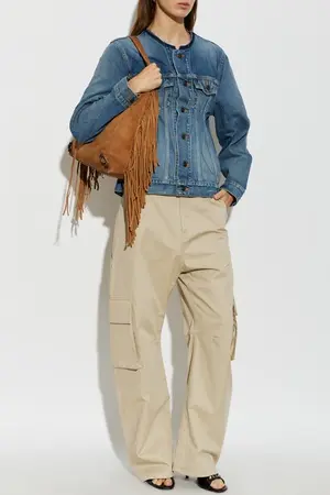 Balenciaga Denim Jacket With Raw-edge Finish