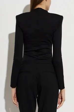 JIL SANDER Wool Bodysuit With Long Sleeves
