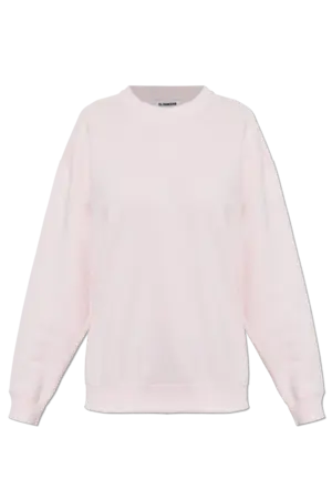 JIL SANDER Sweatshirt With Printed Logo - Pink