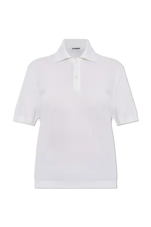 JIL SANDER Wool Polo - Cream