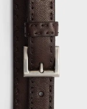 Prada Antiqued Leather Belt