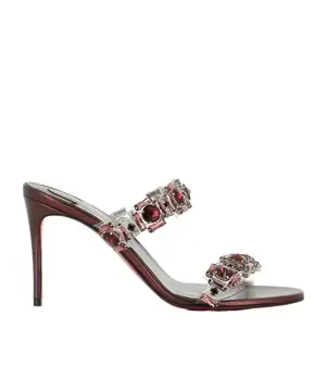 CHRISTIAN LOUBOUTIN Just Jewel Strap Sandals - Gray