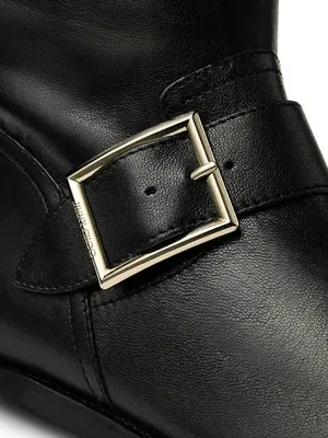 JIMMY CHOO Leather Biker Boots