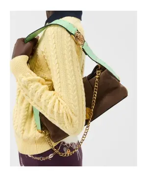 Versace Studded Chain Shoulder Bag