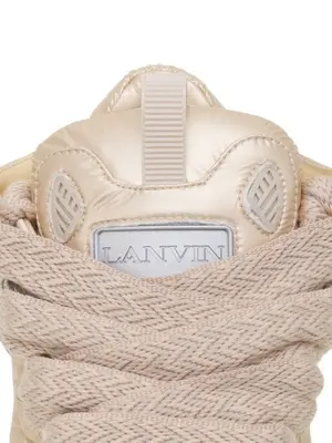 LANVIN Curb Lace-up Sneakers - Yellow