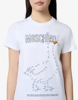 Moschino Short-sleeved T-shirt With Graphic Print - White