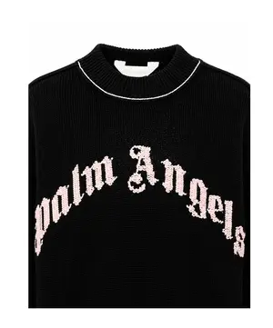Palm Angels Crew-neck Knit Top