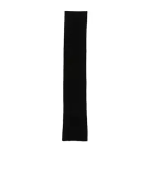 Dries Van Noten Ribbed Knit Scarf - Black