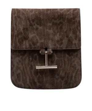 TOM FORD Signature T-shaped Clutch Bag - Brown