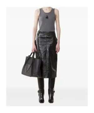 LANVIN Mother And Daughter Embroidered Tank Top - Dark Grey Blend