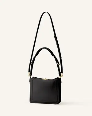 LANVIN Compagnon Leather Shoulder Bag