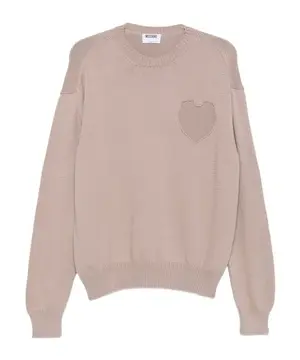 Moschino Long-sleeve Knit Top - Beige