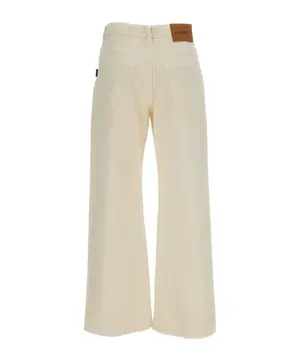 HAIKURE Logo Patch Wide-leg Jeans