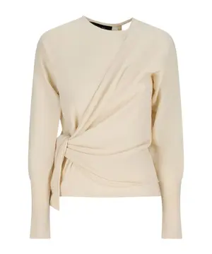Federica Tosi Long Sleeve Wrap Top - No