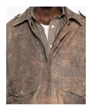 GIORGIO BRATO Long-sleeve Leather Jacket