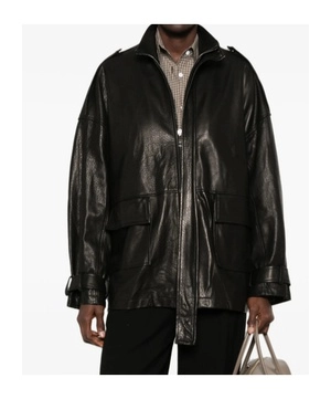 GIORGIO BRATO Long-sleeve Leather Jacket