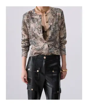 Liu Jo Printed Knit Cardigan