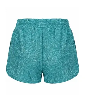 Oseree Lumière Lurex High Waist Shorts - Blue