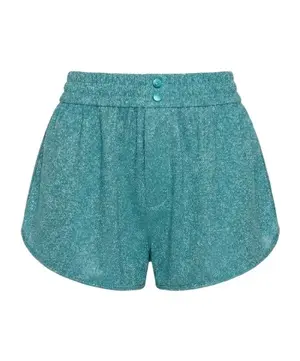 Oseree Oséree Lumière Lurex High Waist Shorts No
