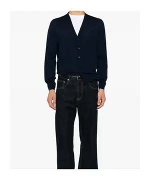 Canali Long-sleeved Knitted Cardigan