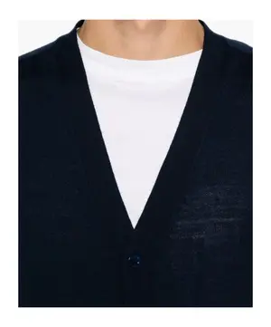 Canali Long-sleeved Knitted Cardigan