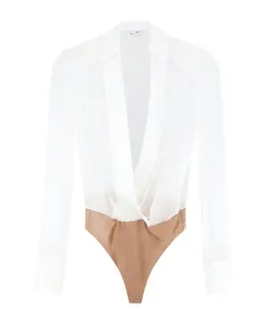 Elisabetta Franchi Collared Bodysuit