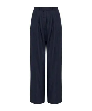 ANINE BING Paola Trousers Navy Pinstripe - Navypinstripe