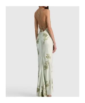 ALICEOLIVIA Montana Floral-embroidered Gown