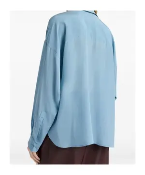 Momoni Pitanga Silk Shirt - Blue