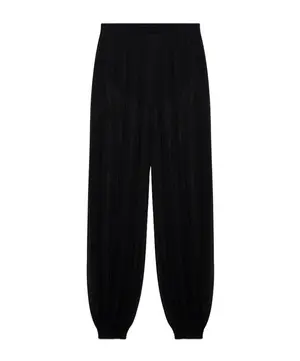 Simkhai Flora Sheer Knit Pant - Black