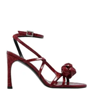 ROTATE BY BIRGER CHRISTENSEN Knot Sandals - Wine Red