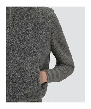 Herno Resort Cardigan In Ribbed Pure Wool