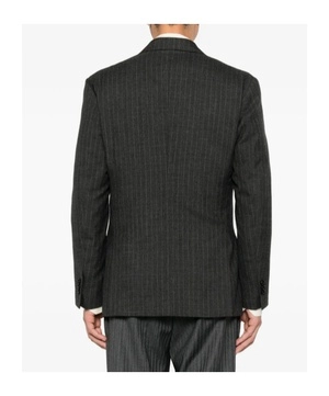 LARDINI Pinstripe-pattern Double-breasted Blazer