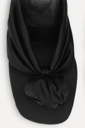 ROTATE BY BIRGER CHRISTENSEN Square-toe Satin Sandals