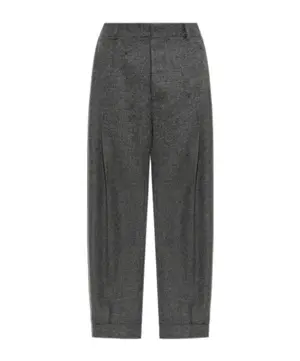 Dsquared2 Tweed Wide-leg Pleated Trousers