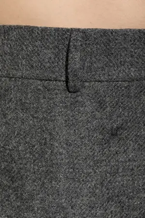 Dsquared2 Tweed Wide-leg Pleated Trousers
