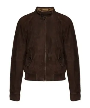 Dsquared2 Button-collar Suede Jacket - Black