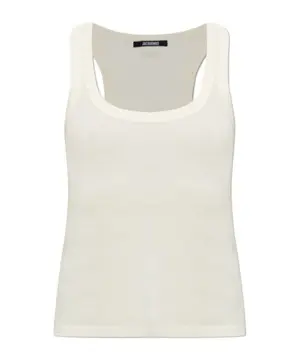 Jacquemus Ribbed Tank Top - Ivory