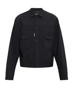 Dsquared2 Collared Long-sleeved Casual Jacket - Black
