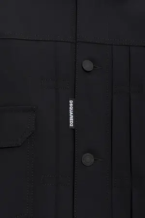 Dsquared2 Collared Long-sleeved Casual Jacket