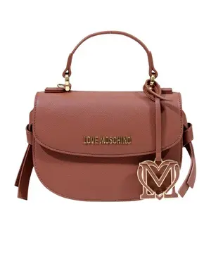 Moschino Flap Shoulder Bag With Logo Charm