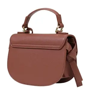 Moschino Flap Shoulder Bag With Logo Charm