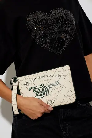 Zadig&Voltaire Logo-print Wristlet Pouch