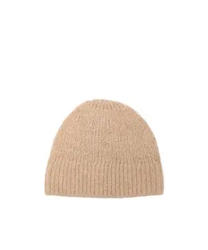 Dries Van Noten Ribbed Knit Hat - Nude
