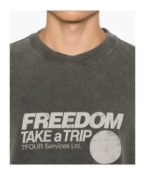 7 For All Mankind Graphic-print Crew-neck T-shirt